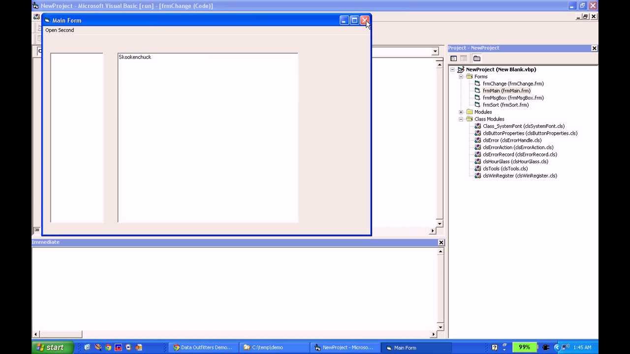 Data Outfitters Object Oriented Programming with VB6