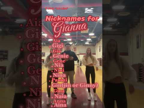 Nicknames for ๐Gianna๐(look at description )
