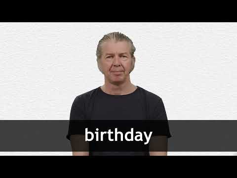 BIRTHDAY definição e significado | Dicionário Inglês Collins
