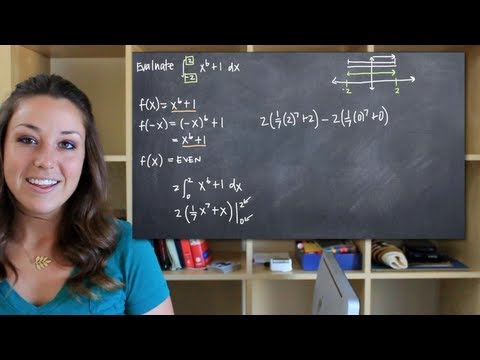 Definite integral of an even function (KristaKingMath)