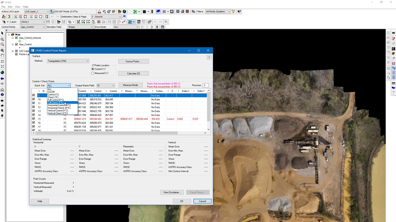 LP360 Tutorial | Control Report