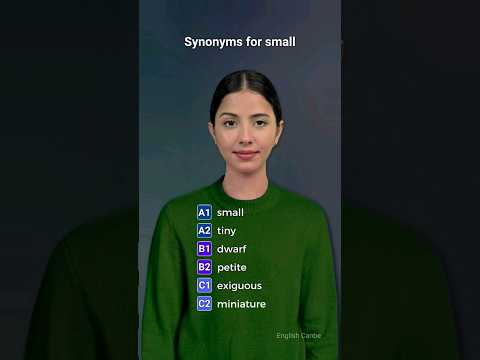 Synonyms for small.