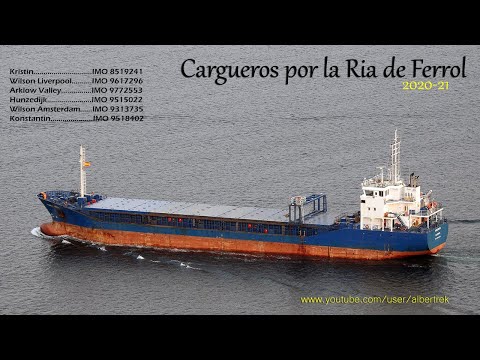 Cargueros Por La Ría de Ferrol.     2020-21.  General Cargo Vessels