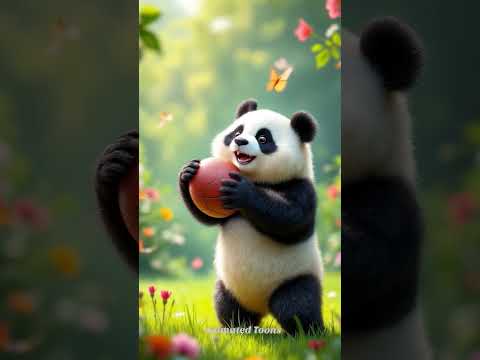Happy panda 🐼 #funny #panda #cute #kidscartoon #kids #cartoon #animals #art