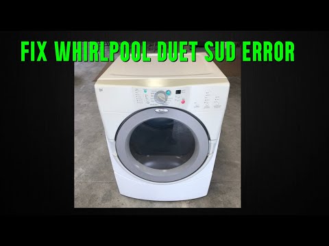whirlpool duet sud error fix