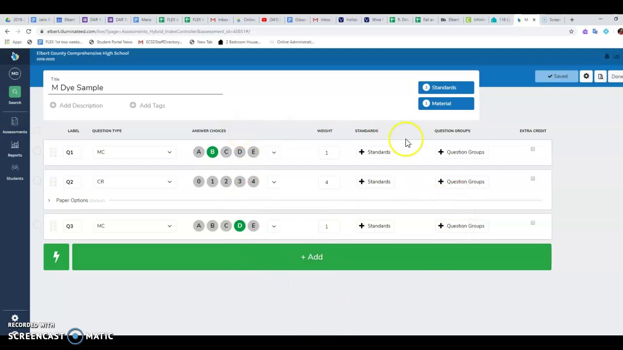 Creating a Quick Code Test