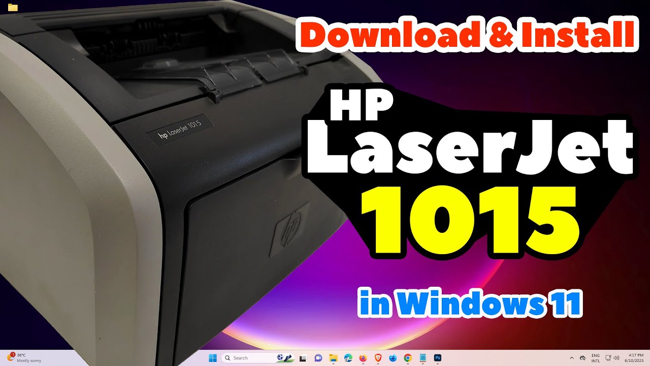 How to Download & Install Hp LaserJet 1015 Printer Driver by USB in Windows 11 PC or Laptop