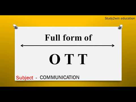 OTT ka full form | Full form of in English | Subject - COMMUNICATION