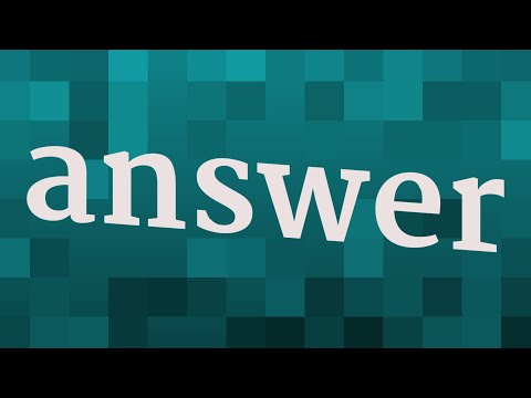ANSWER pronunciation • How to pronounce ANSWER