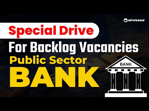 Special Drive For Backlog Vacancies in Public Sector Banks #bankjobs #banking #jobs