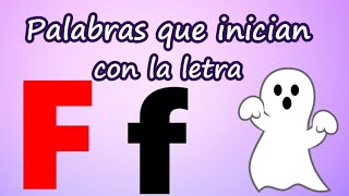 objetos con la letra f - Educatics