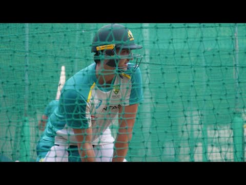 Tim David's first net session for Australia | India v Australia 2022