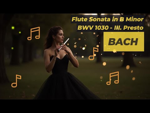 Bach - Flute Sonata in B Minor, BWV 1030 - III. Presto