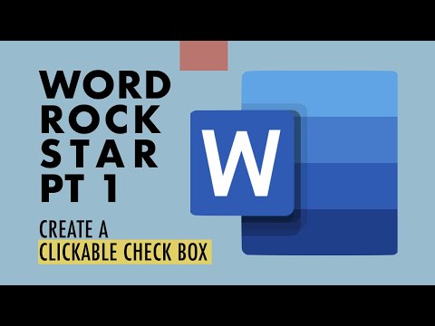 QUICK way to Add (Clickable) Checkboxes in Microsoft Word | Create Checklist in Word