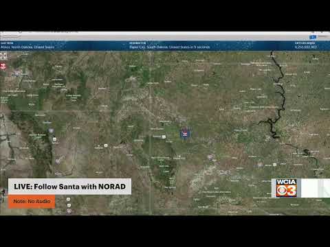 SANTA TRACKER: Watch as NORAD Tracks Santa in the Western Hemisphere