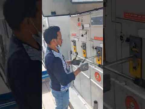 How to operate RMU | MV switchgear | Electrical work #shorts