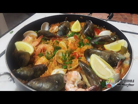 SEA FOOD PAELLA IN ENGLISH