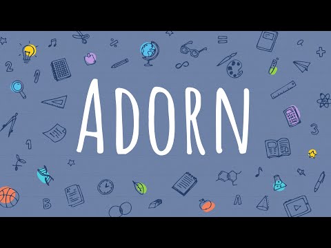 Adorn meaning in Urdu/Hindi | Word of the Day | English Vocabulary #shorts