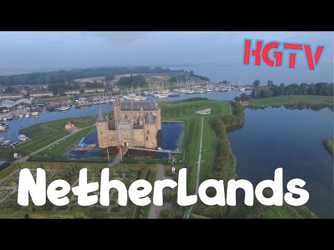 Over The Netherlands - Aerial of small town Holland