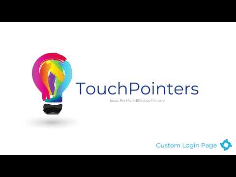 TouchPointers: Custom Login Page