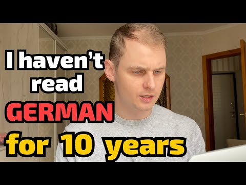 A native speaker RUSSIAN is trying to read GERMAN.