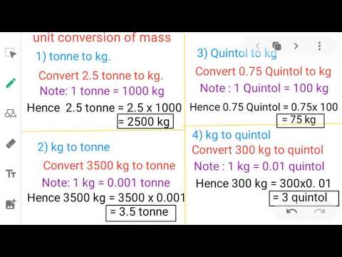 Unit conversion of mass