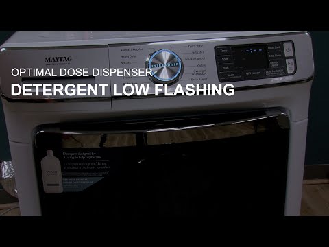 Detergent Low Flashing Across Screen on Maytag Washer