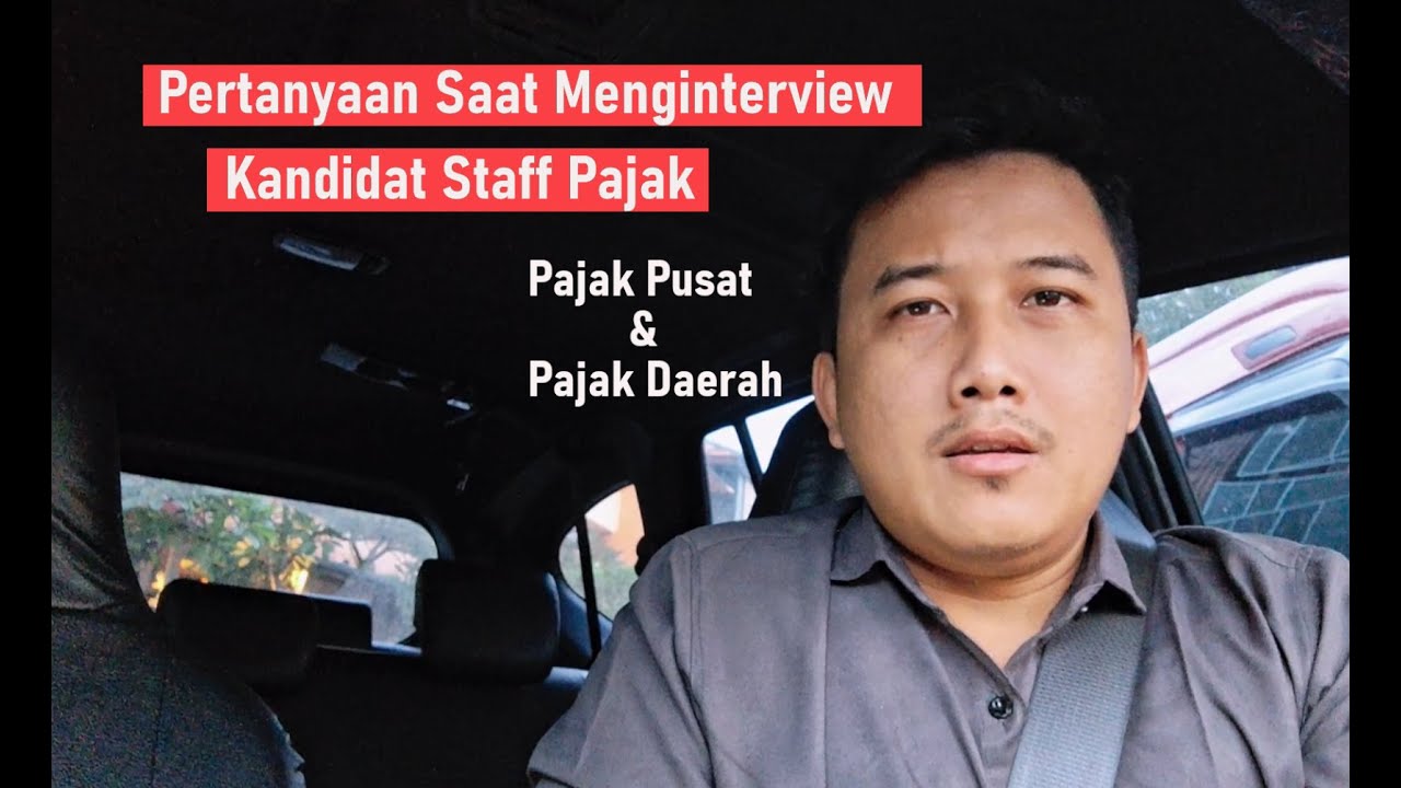 Pertanyaan Saat Interview Staff Pajak #interview #tax #staff