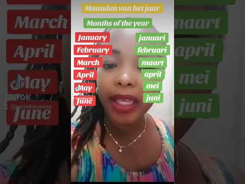 Maanden van het jaar | Months of the year