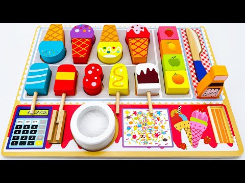 Fun Ice Cream Shop Puzzle | Learn Fruit Names, Flavors & Counting | Pretend Play Videos for Kids