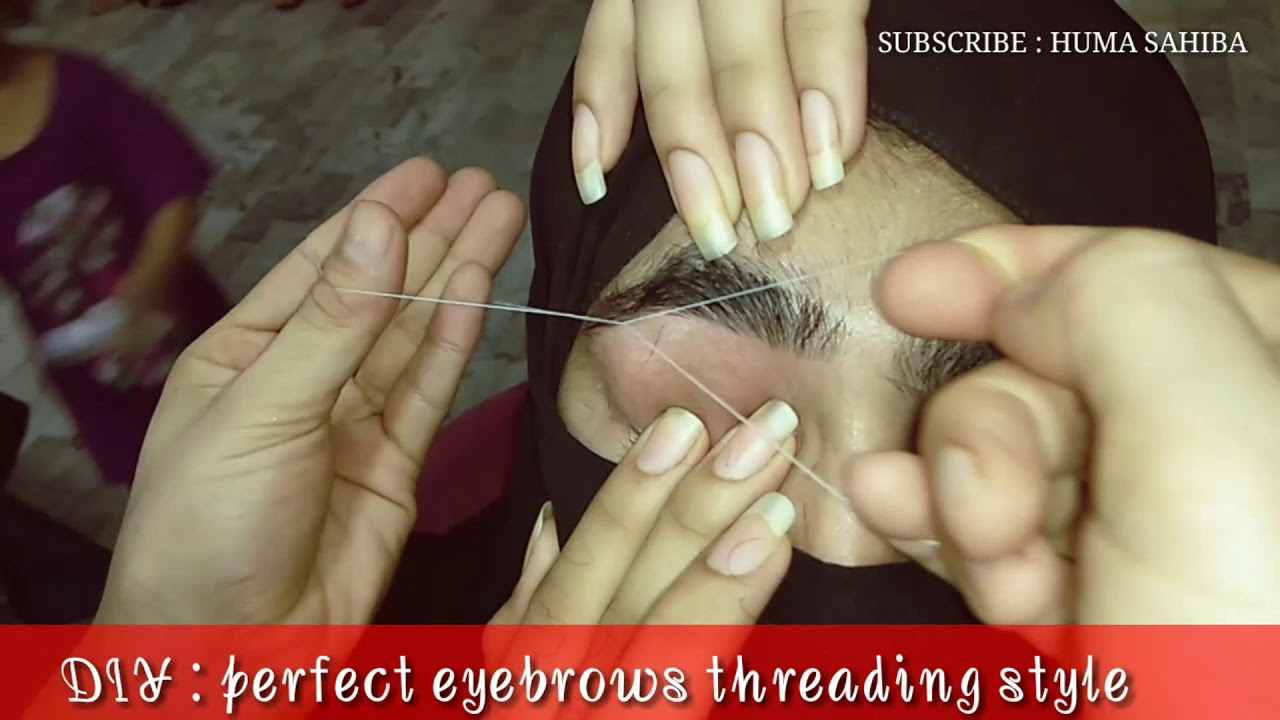 DIY : Perfect Eyebrows Threading Style | How to GROOM + Shape your Eyebrows | Easy Eyebrow tutorials
