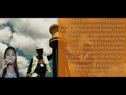 REPUBLIC ACT 9003 | Solid Waste Management Act |