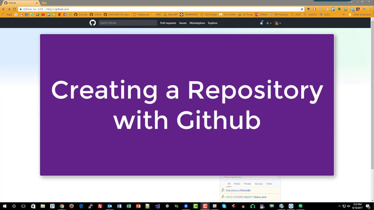 Creating a Github Repository (1 of 9)
