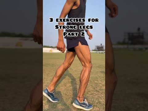 3 exercises for strong legs || part 2🦵🏃♂️😊❤️#exercises #strong #legs
