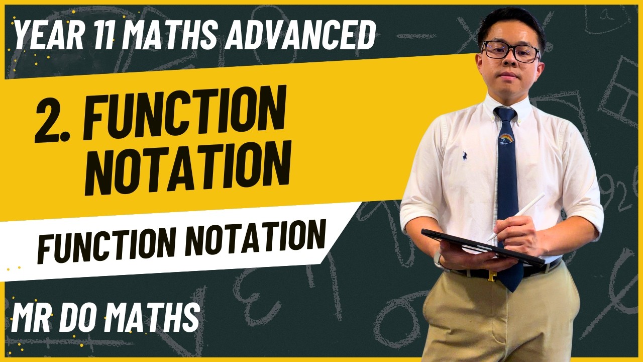 Year 11 Mathematics Advanced. Topic 3. Function Notation. Lesson 2. f(x) and Function Notation