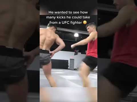 How many kicks could you take from a UFC fighter? 🤕