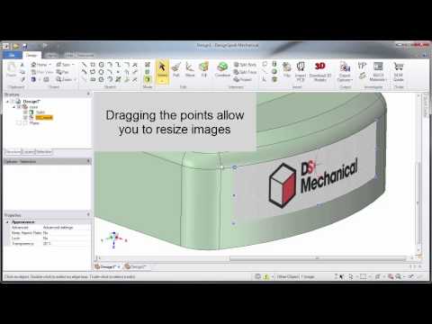 DesignSpark Mechanical - How to - Inserting images Video Lecture - Design Sparks Tutorial ...