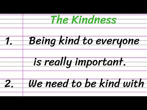 Kindness Essay in English 10 Lines || Short Essay on Kindness