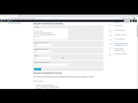 Angular Acceleration Calculator