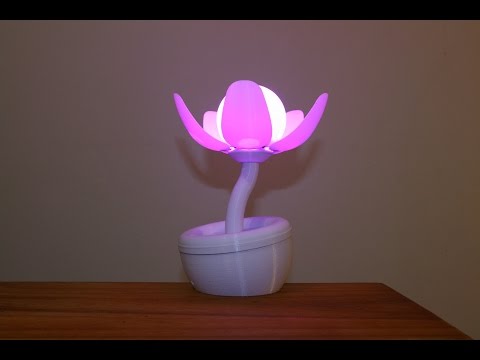 Blooming Flower Night Light by ossum - Thingiverse