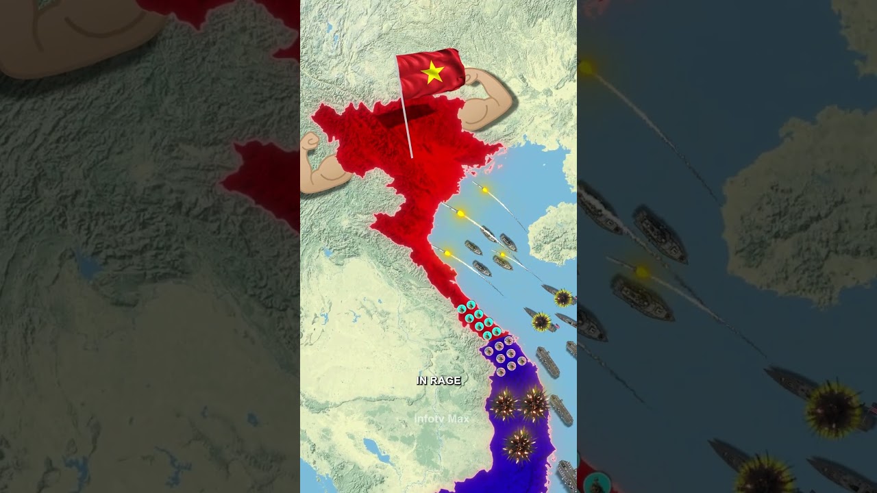 The Rise and Resistance of Vietnam #map #geography #usa #vietnam #facts
