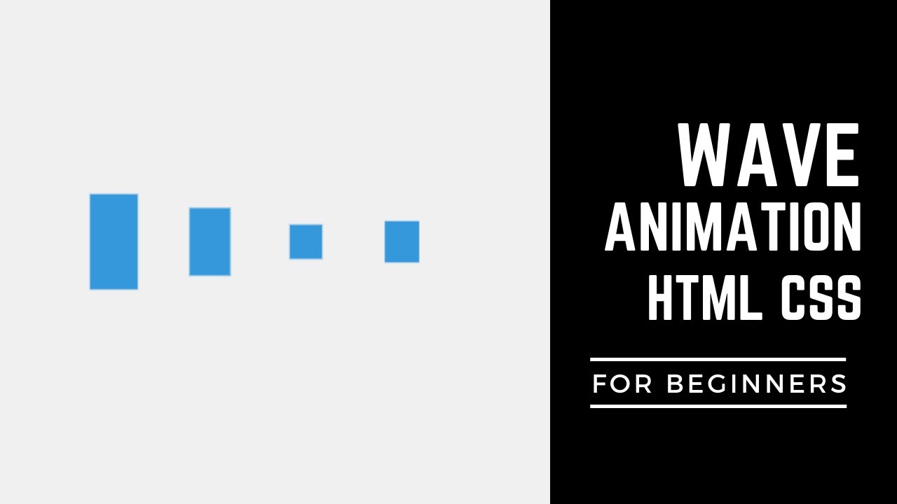 Music wave animation using HTML and CSS
