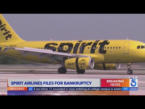 Spirit Airlines files for bankruptcy as financial losses grow