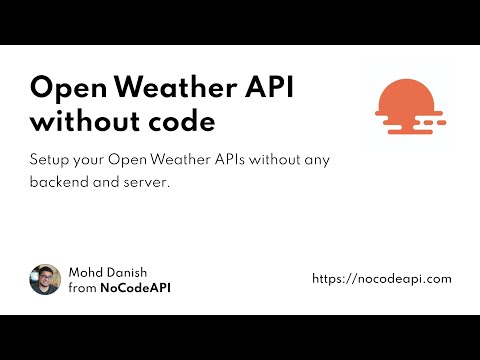 Setup Open Weather API without coding #api #weather