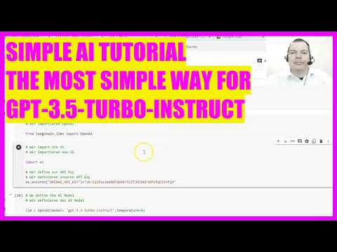 SIMPLE AI TUTORIAL - THE MOST SIMPLE WAY FOR GPT 3 5 TURBO INSTRUCT