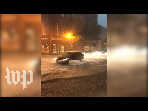 Flash flooding hits Frederick, Md.