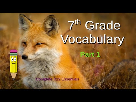 7th Grade Vocabulary word list 1 online public school classroom lesson language arts