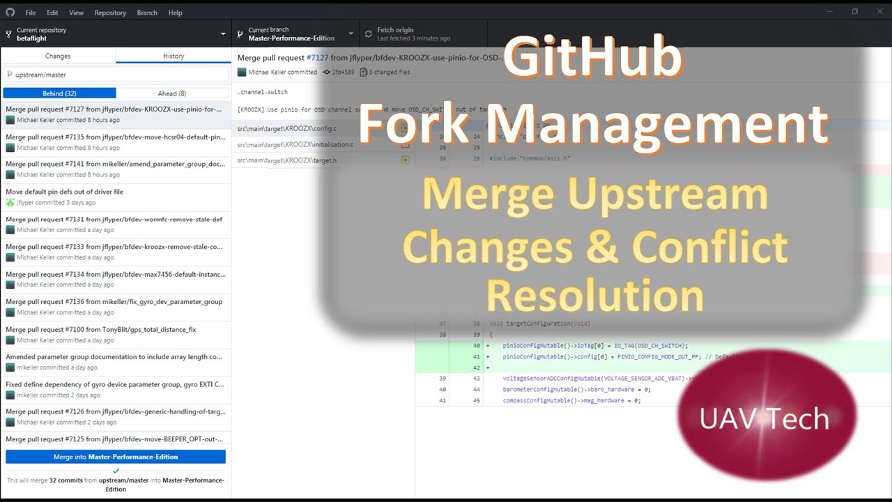 Building Betaflight - GitHub Fork and Merging Upstream Changes