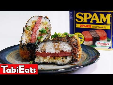 FRIED TERIYAKI SPAM MUSUBI Easy Recipe