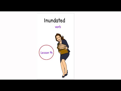 Inundate - Today's English Lesson - Word of the Day / Grow your Vocabulary / #SHORTS